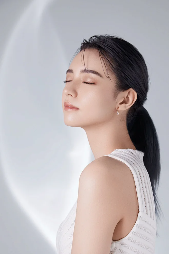 beauty japanese key visual model Photography skincare-花瓣网