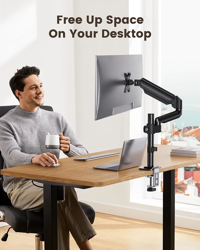 Amazon.com: ErGear Single Monitor Mount, Monitor Arm Desk Mount for 13 ...