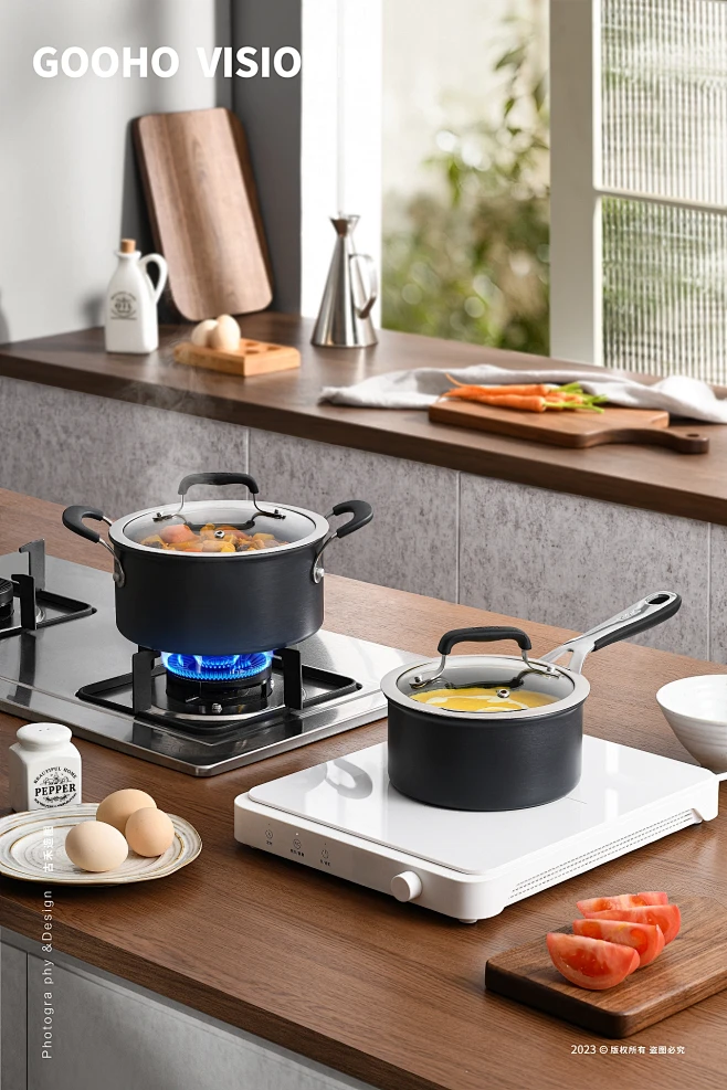 特福Tefal组合锅具拍摄丨古禾造图 GOOHO VISION-花瓣网