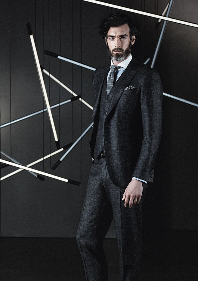 Canali made to measure suit-花瓣网