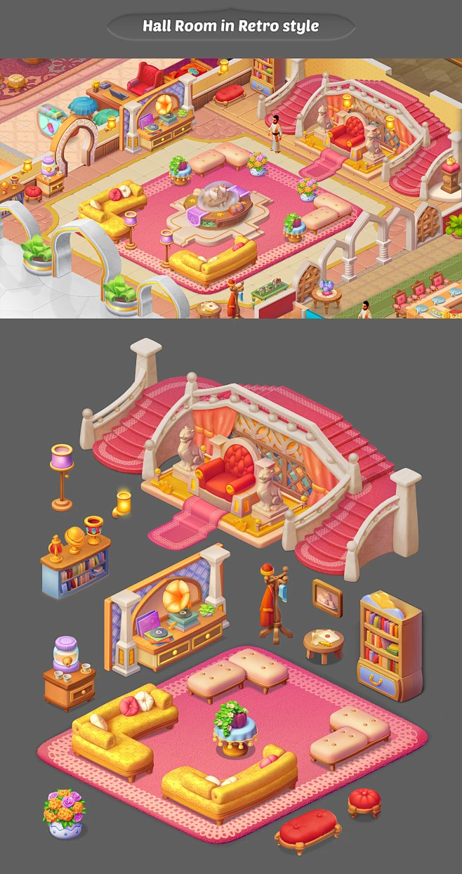 Objects for Kingdom Match game-花瓣网