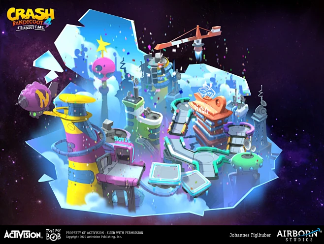 {游戏系列} 美国 Crash 4（场景，角色，UI）-花瓣网