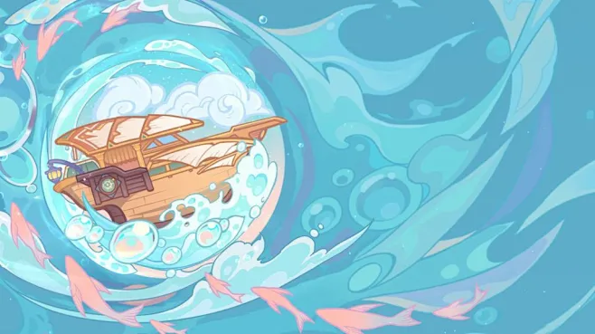 [插画搬运]活动界面个人背景纯享版 NGA玩家社区 P1-花瓣网