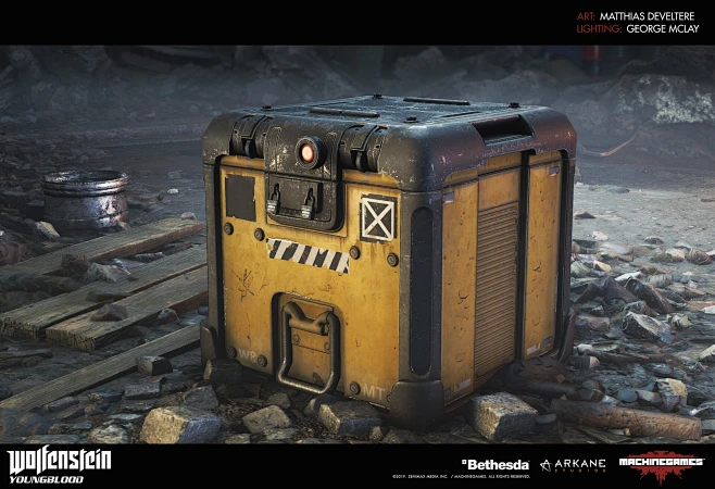 Wolfenstein: Youngblood - small props , Matthias Develtere : Wolfenstein: Youngblood - small ...