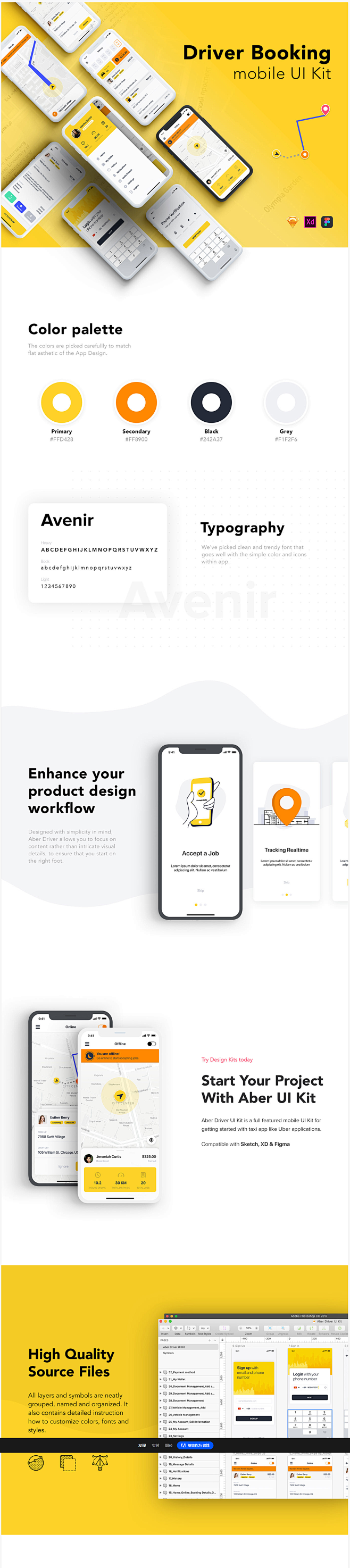 Taxi Driver Booking UI Kit1-1