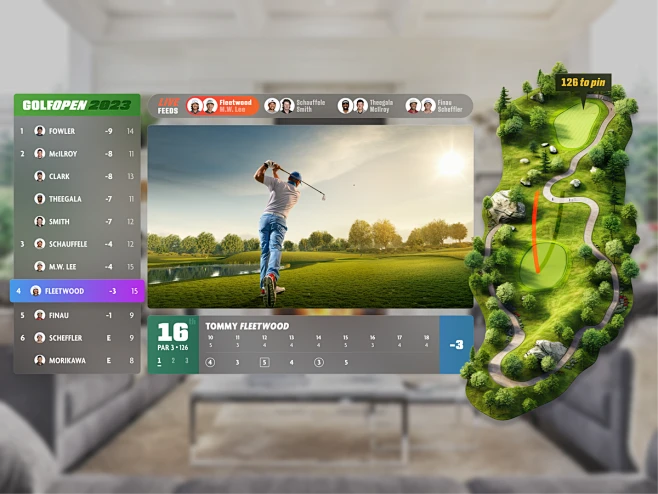 Golf Spatial Experience (Apple Vision Pro) app design apple golf ...