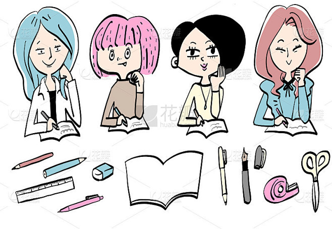 4 types of women are studying