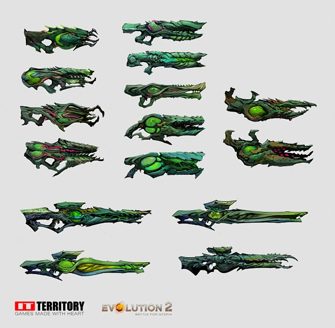 Evolution 2 weapons-花瓣网