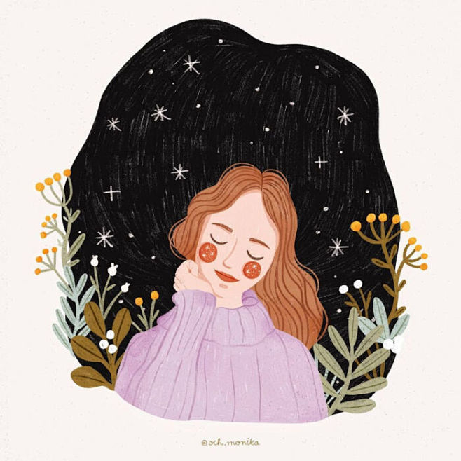 来自分享插画，插画师：och_monika