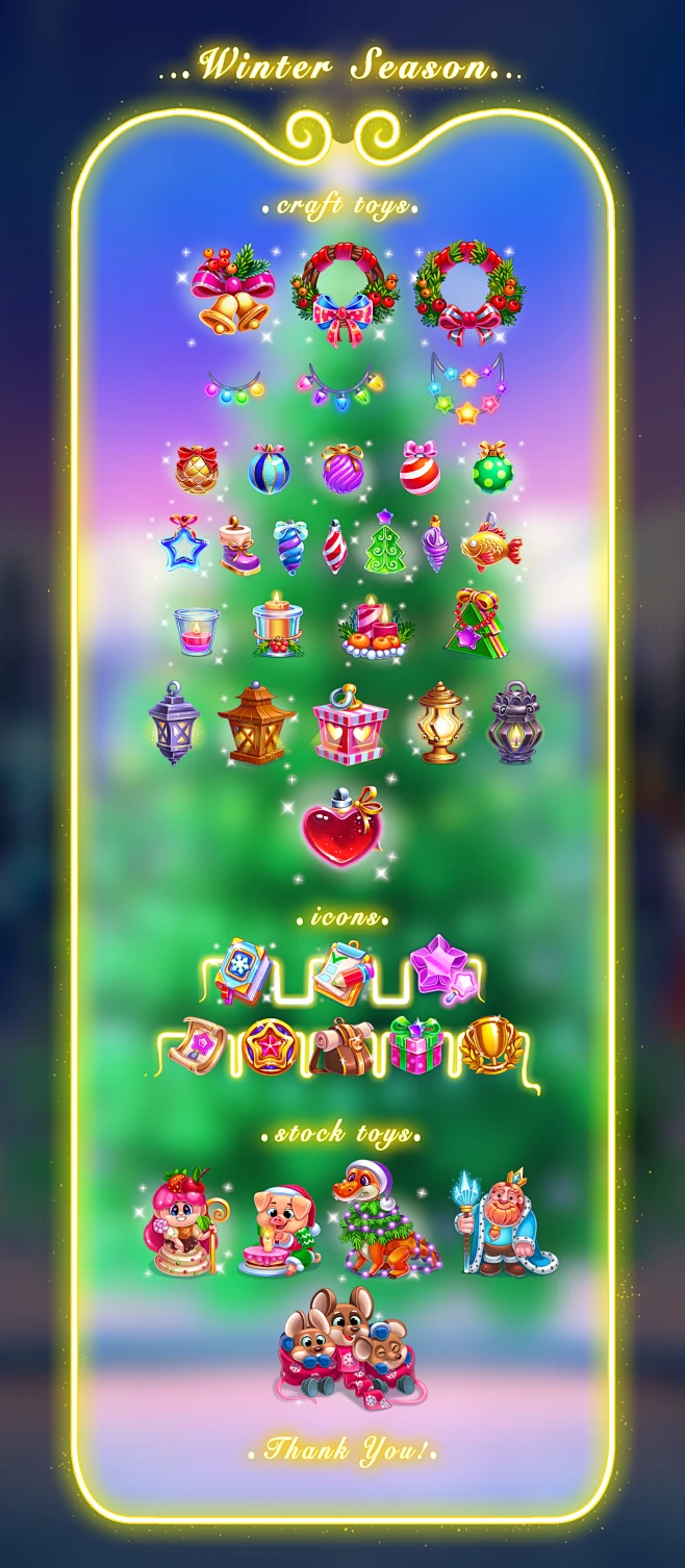 “Magic Seasons” 2d gameart : Art for game-花瓣网