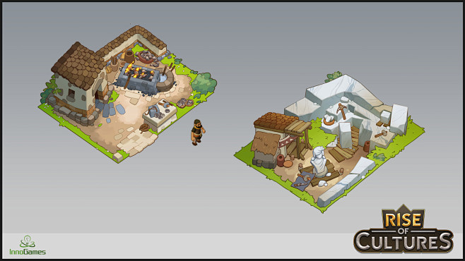 {游戏系列}美国 Rise of Cultures 文明崛起（UI,角色，场景）米诺斯时代