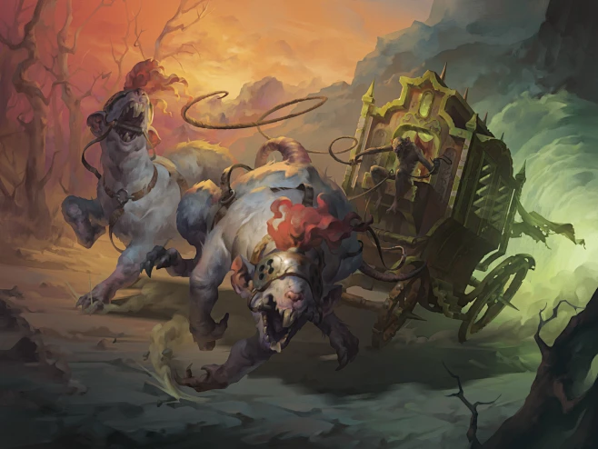 Крысиная карета (Rat carriage)-花瓣网