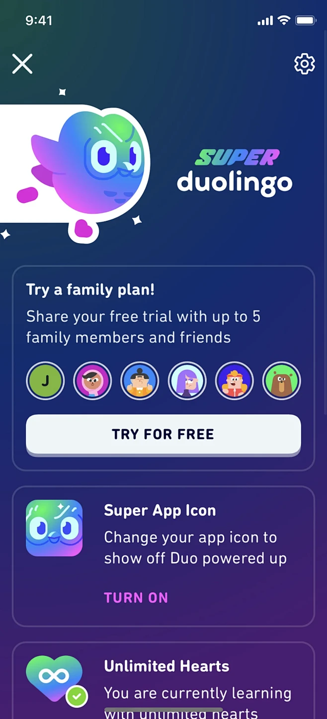 Duolingo screen-花瓣网