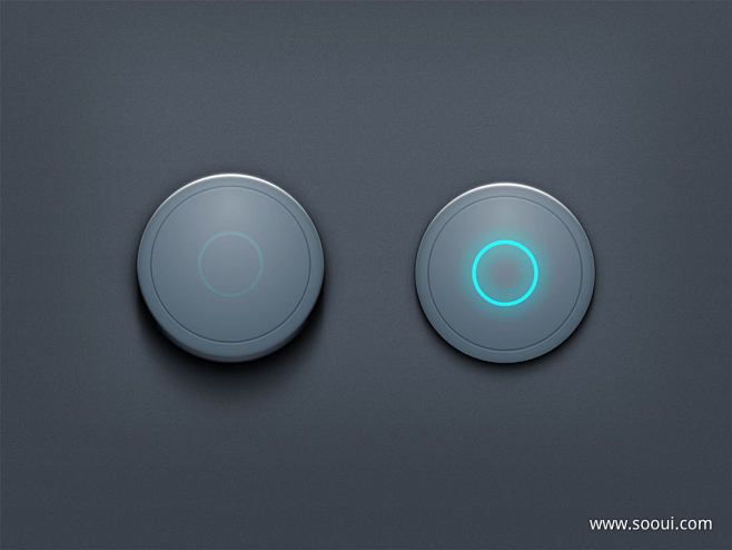 LED 按钮UI设计作品按钮图标首页素材资源模板下载