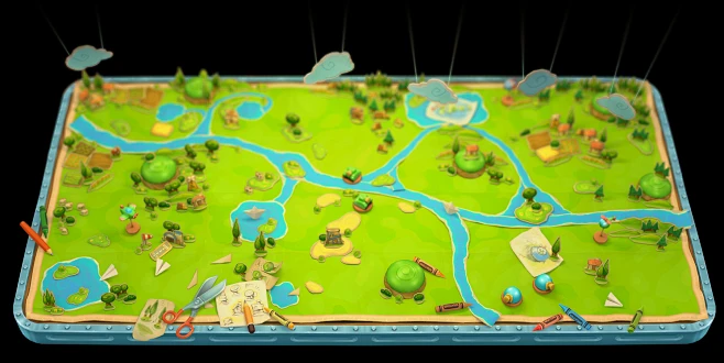 3D: "Fieldrunners Attack!" World Map, Kosta Atanasov : Probably my ...