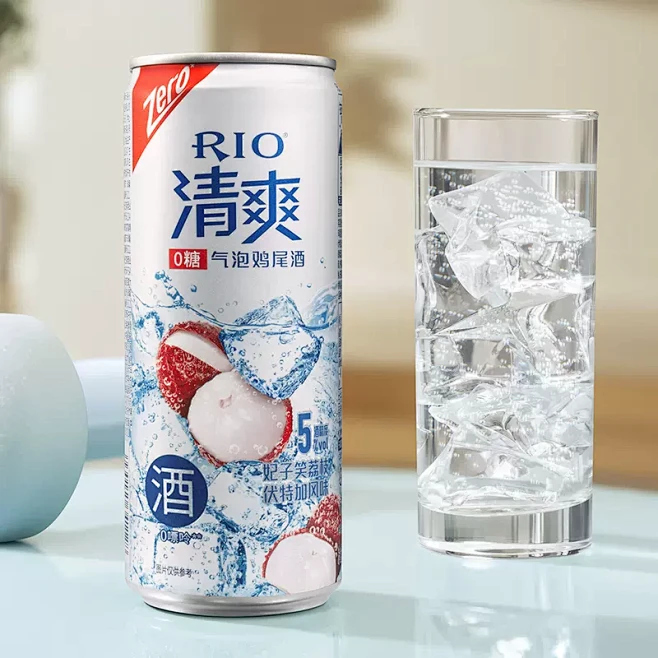 RIO锐澳鸡尾酒0糖/含糖5度清爽气泡酒+heypop气泡水组合6罐装 by-tmall.com天猫-花瓣网