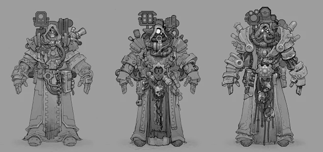 Tech-priests of Mars , Ted Beargeon : MMO armors for the Tech-priest ...