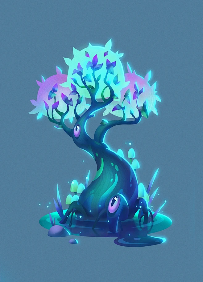 植物原画树原画来自cgbook.cn (1783)-花瓣网