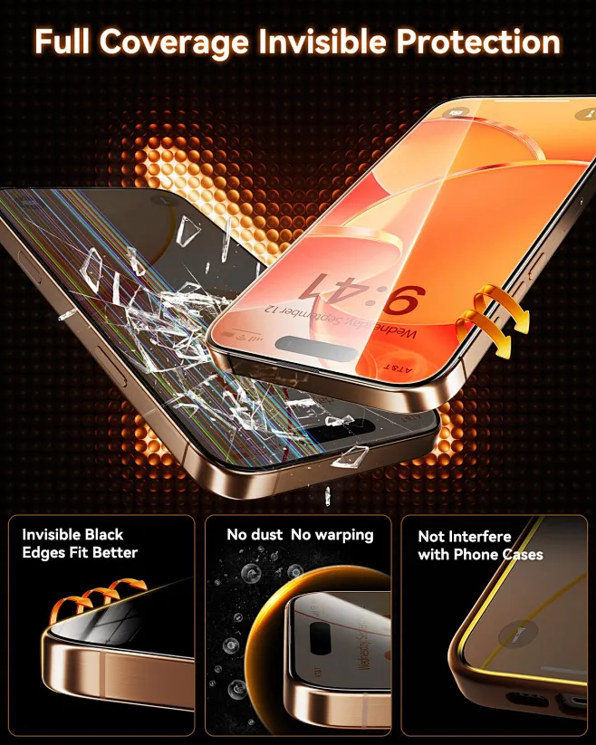 Amazon.com: Ragdo Top 10H+ Glass for iPhone 16 Pro Max Screen Protector ...