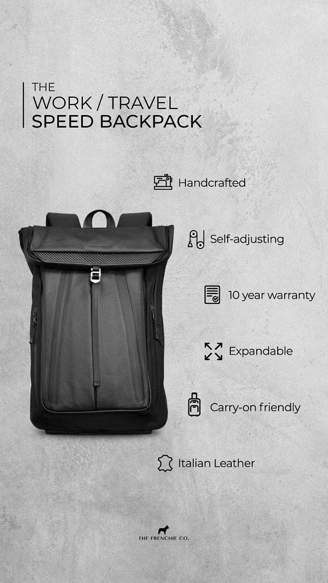 A backpack designed to be used in every situation, with an elegant ...