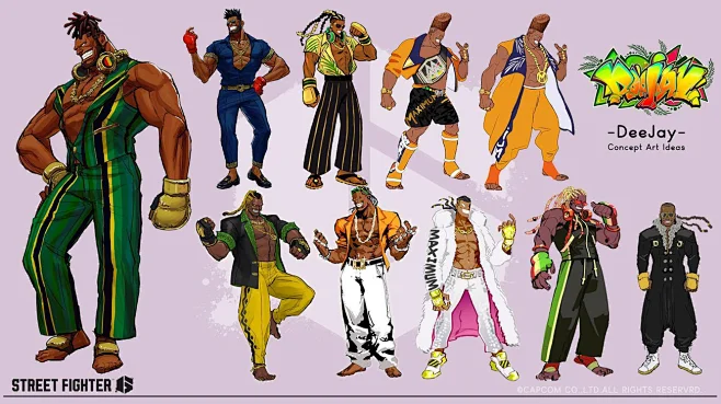 Dee Jay Concept Art Ideas from Street Fighter 6-花瓣网