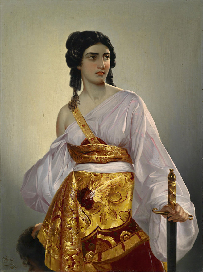 【Michael Stroj (Stroy) (Ljubljana 1803-1871), "Judith with the ...