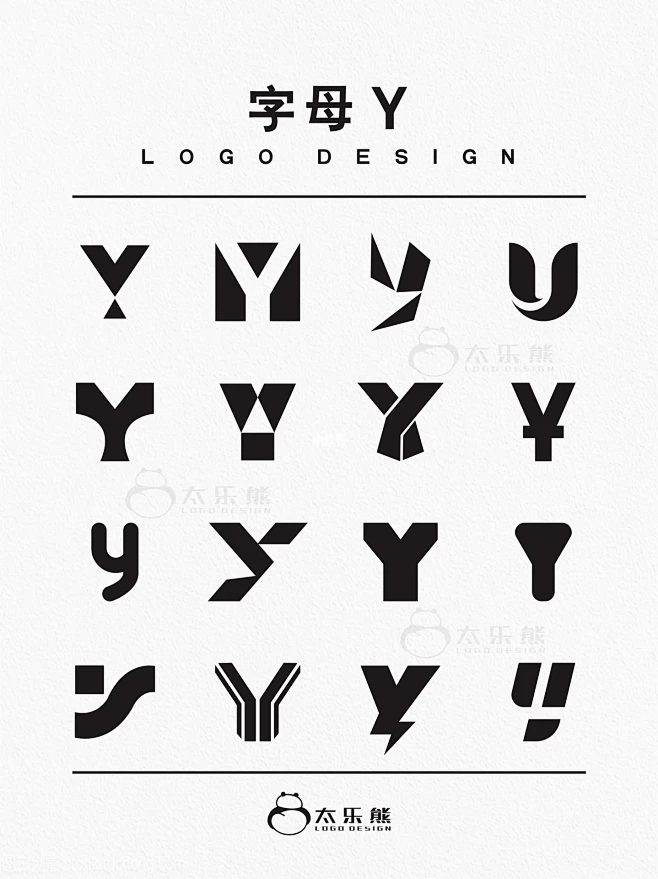 300个字母Y的logo设计（二）-花瓣网