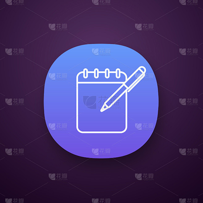 Notepad with pen icon