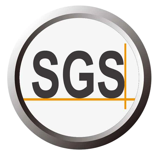 简约圆形金属质感SGS认证图标免扣-花瓣网