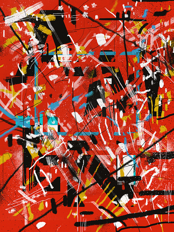 Paint A Poster : Series of abstract graphic posters.