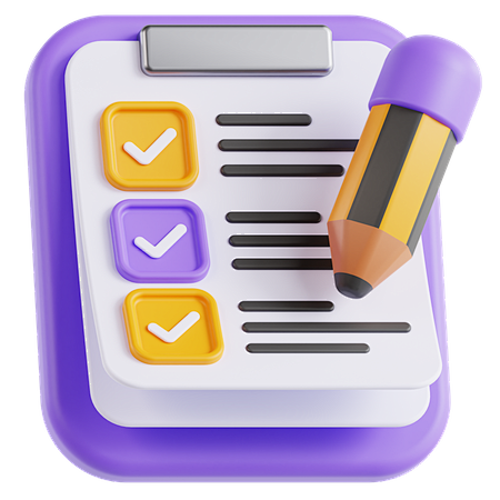 To Do List 3D Icon