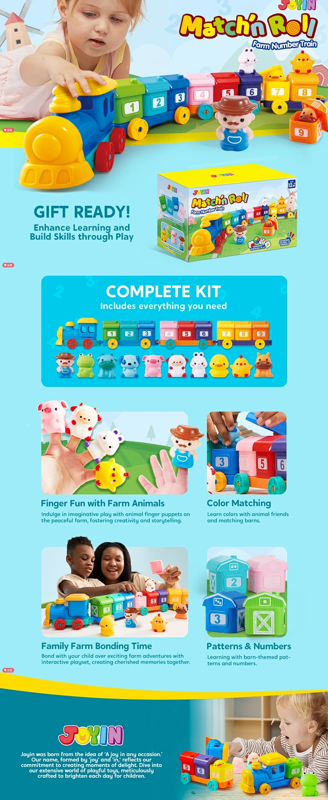 Amazon.com: Play-Act Learning Toy for Toddlers 1 2 3 Years Old ...