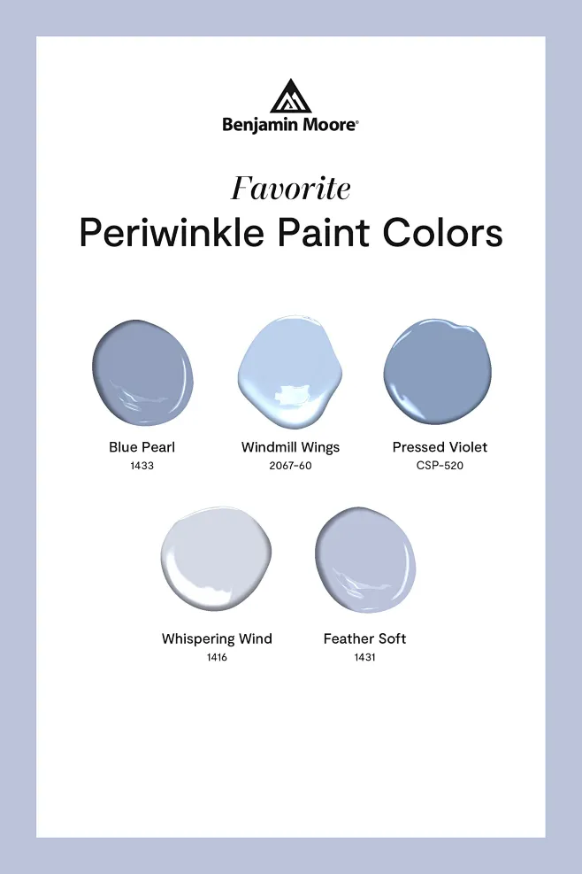 Typically blue with an undertone of purple or gray, periwinkle paint ...