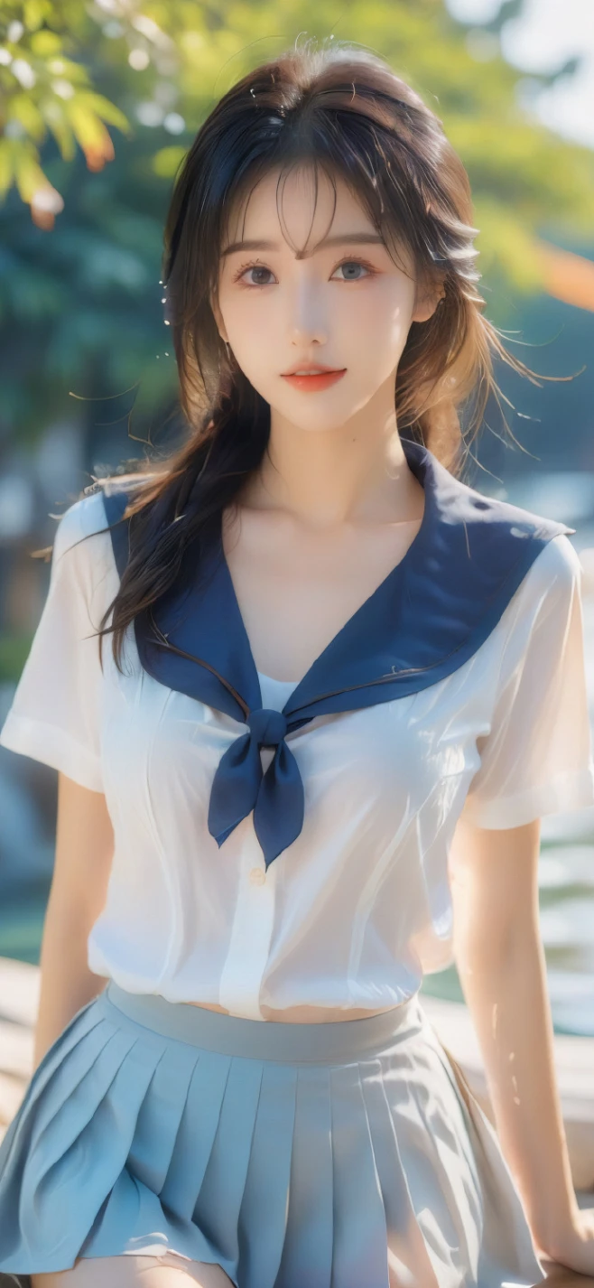 ai绘画的JK水手服美女图片 - AI图库25h.net-花瓣网