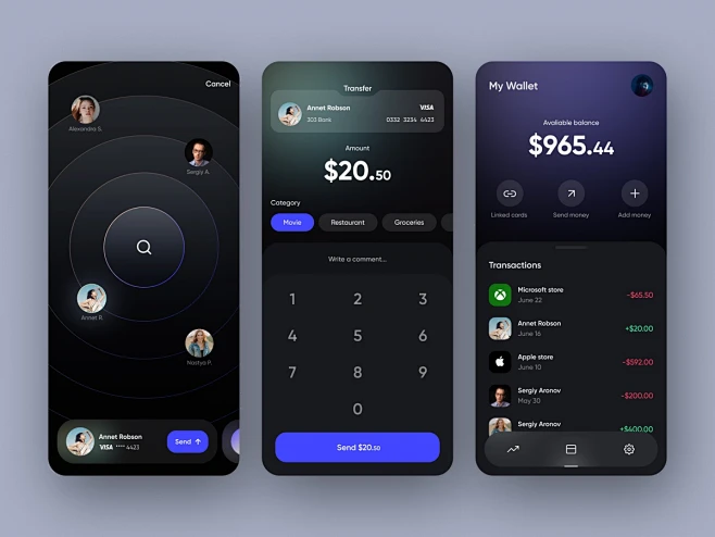 Funda - P2P Fintech Mobile App application design bank bank app banking ...