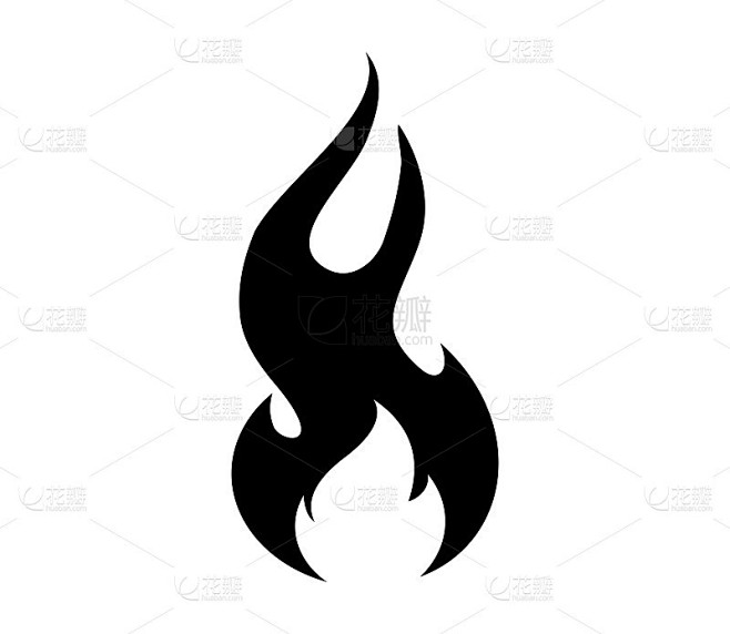fire flames icon, vector icon illustration