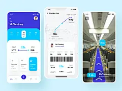 App Ticket Train Reservation AI Features app ui ux artificial ...