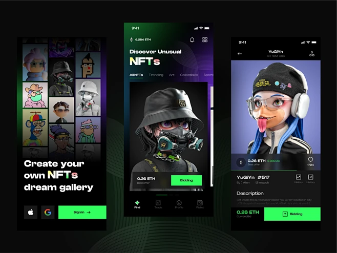NFT Marketplace App.-花瓣网