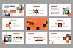 presentation layout design template and use for br素材-花瓣网