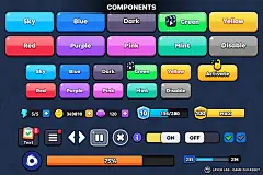 ArtStation - Casual Mobile Game UI Exploration, Duds Flausino-花瓣网