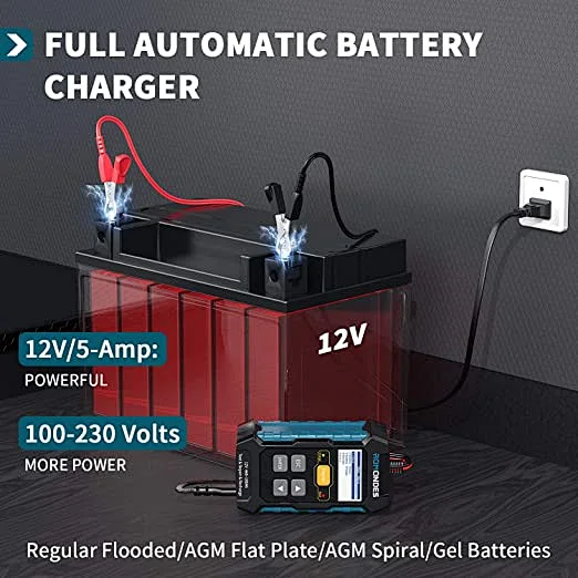 Romondes RD510 3 in 1 Car Battery Tester, Car Battery Desulfator ...