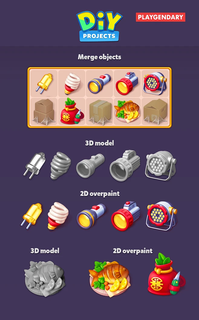 Merge objects for DIY projects-花瓣网