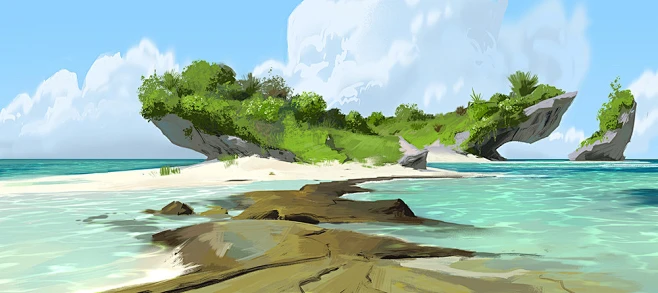 Disney's MOANA visual development, ryan lang : MOANA ©Disney-花瓣网