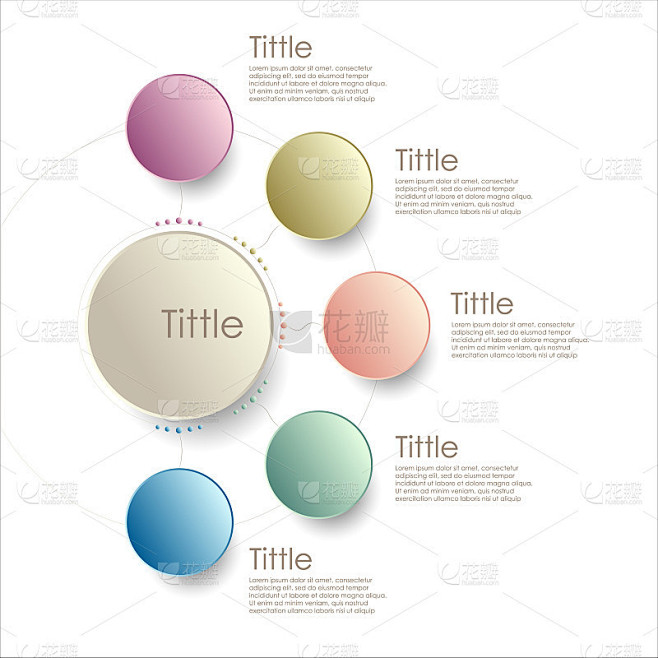 Business data visualization, infographic template