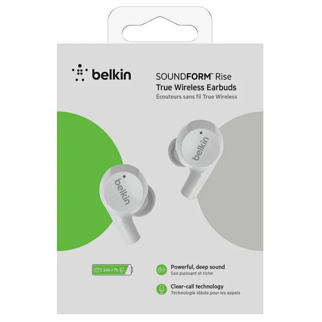 belkin soundform rise true wireless earbuds - white-花瓣网