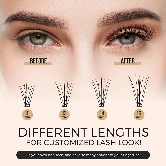 Amazon.com: LASHVIEW DIY Cluster Eyelash Extension Kit, Individual ...