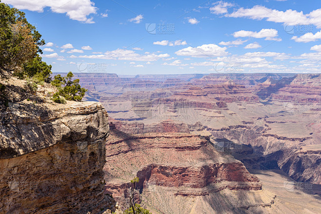 大峡谷，Mather Point - View到大峡谷国家公园-旅游目的地大峡谷村，亚利桑那州-美国