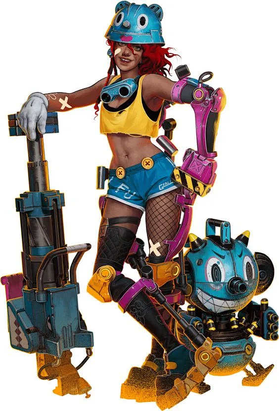 Bleeding Edge character art-花瓣网