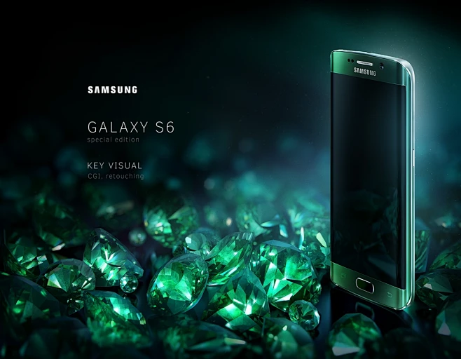 Samsung emeralds : Key visual for Samsung advertising company of Galaxy ...