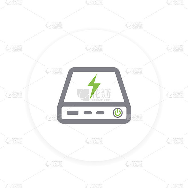 电源图标，便携式充电器